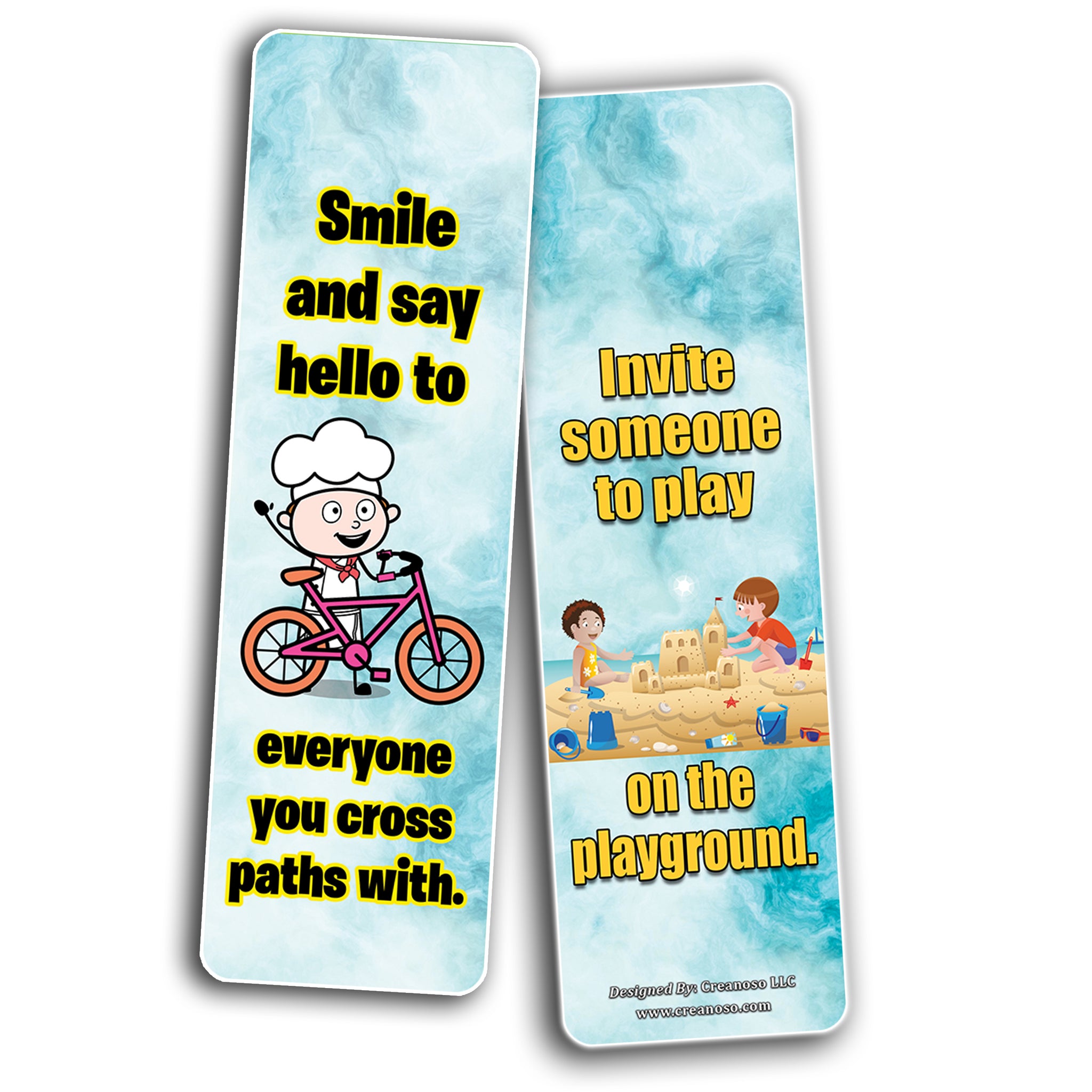 Creanoso 12 Ways to show Kindness Bookmarks for Children (60-Pack) - G