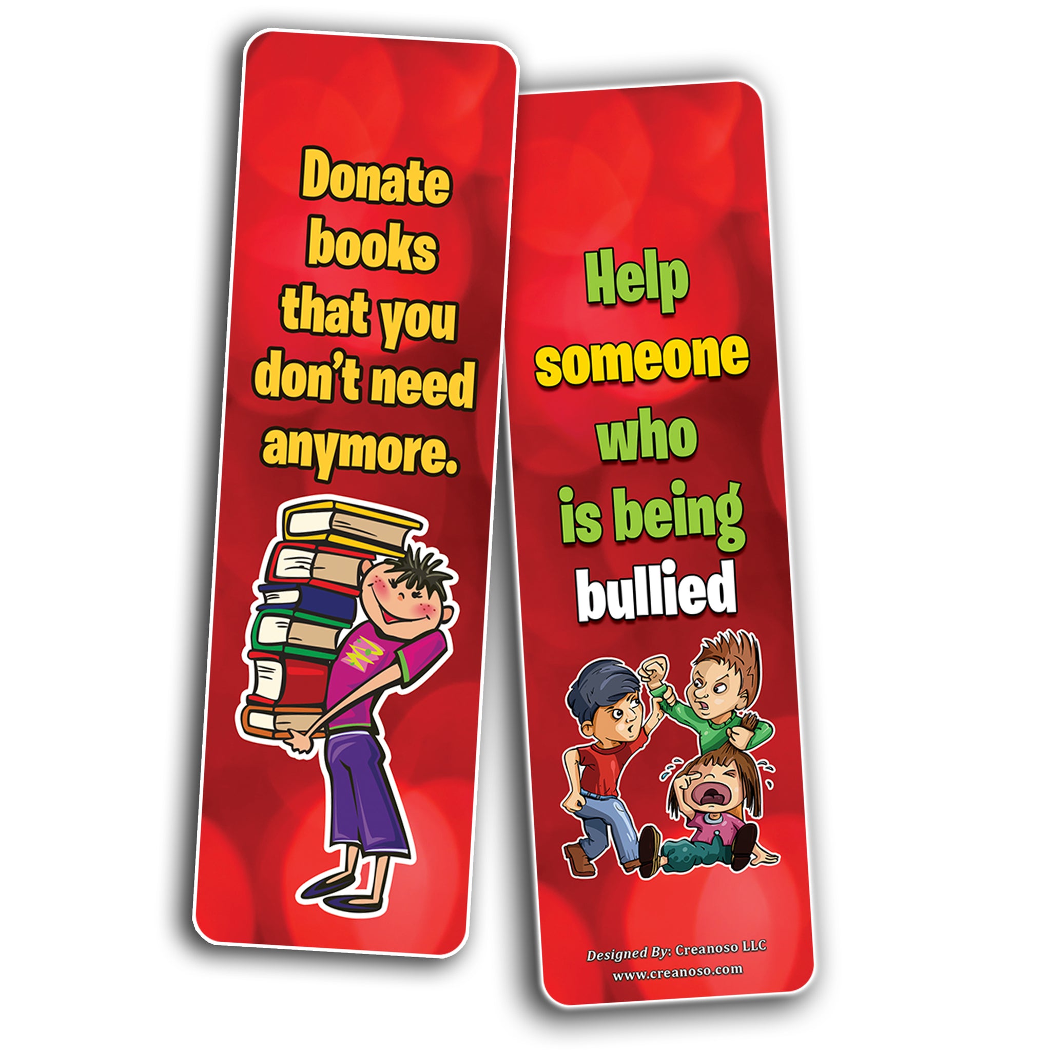 Creanoso 12 Ways to show Kindness Bookmarks for Kids (12-Pack) â€“ Pre