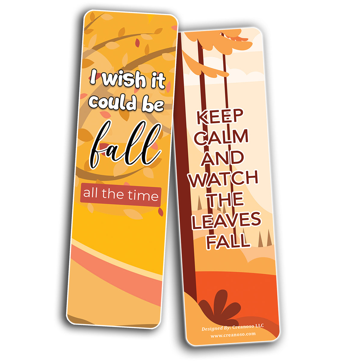 Cute Fall Bookmarks (10-Sets X 6 Cards) – Creanoso