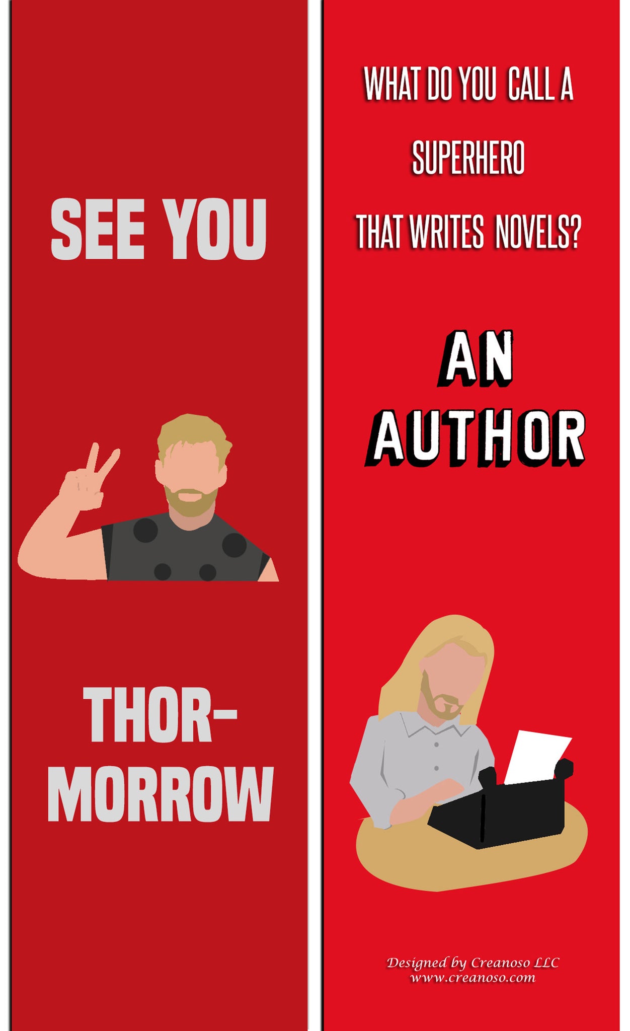 Creanoso Funny Bookmarks Series 3 - Movie Jokes - Funny and Cool Bookm