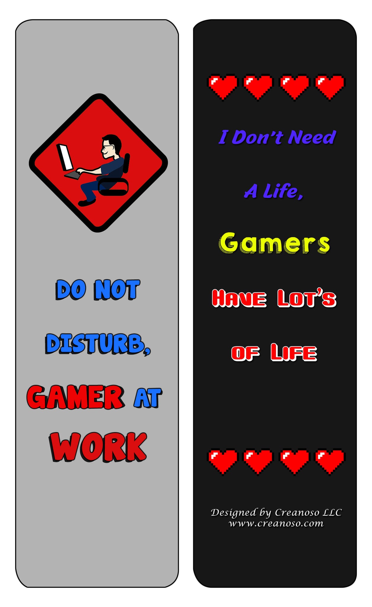 Creanoso Gamer Bookmarks (30-Pack) - Perfect Gift for Video Game Fans