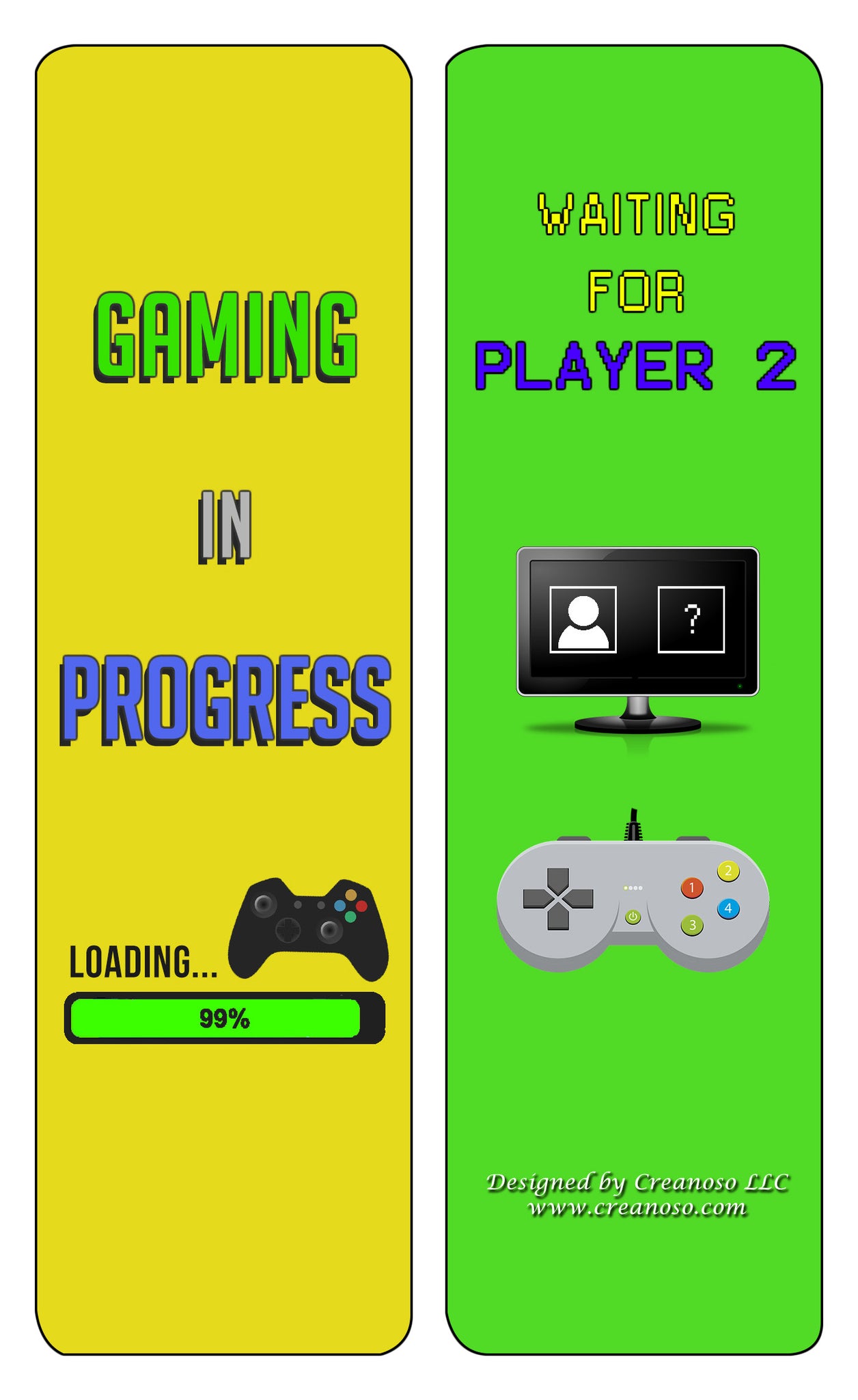 Creanoso Gamer Bookmarks (30-Pack) - Perfect Gift for Video Game Fans