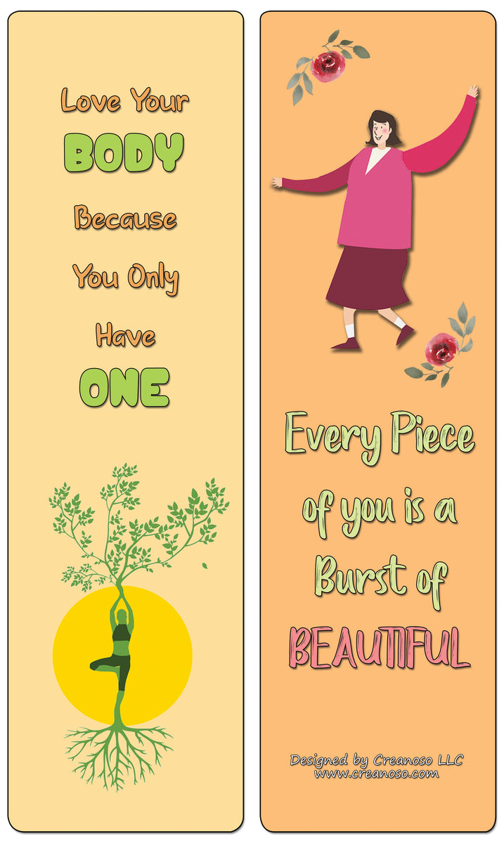 Creanoso Body Positivity for Women Bookmarks - Premium Quality Gift St