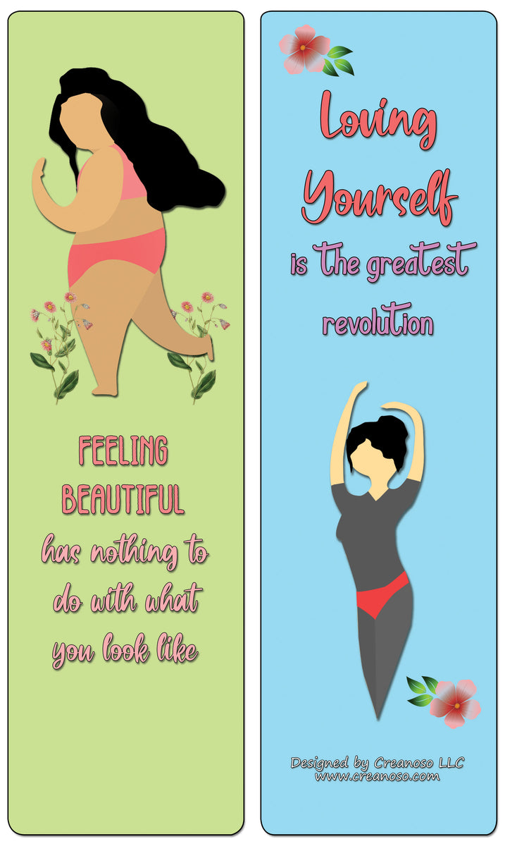 Creanoso Body Positivity for Women Bookmarks - Premium Quality Gift St