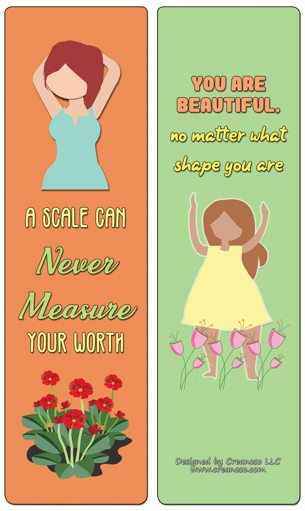 Creanoso Body Positivity for Women Bookmarks - Premium Quality Gift St