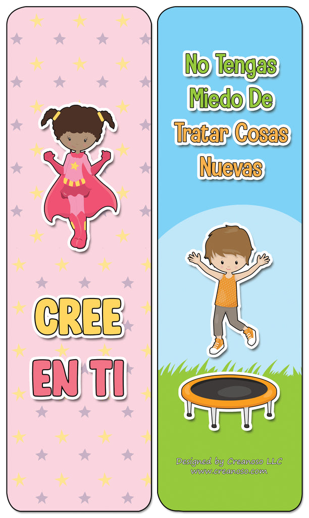 Creanoso Spanish Cute Bookmarks for Books - Inspiring Spanish Book Say