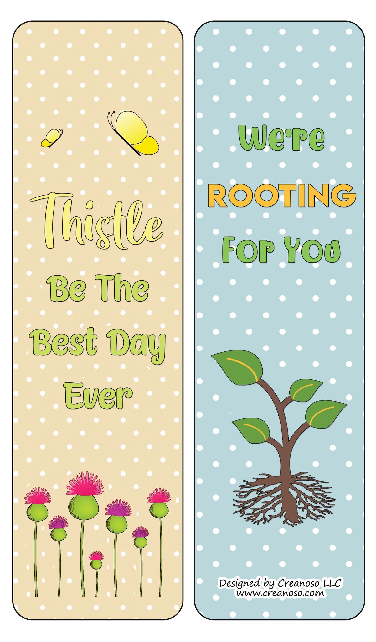 Inspiring Plant Puns Bookmarks (12-Pack) – Creanoso