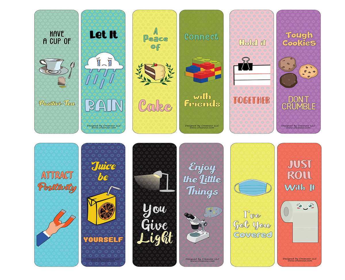 Inspiring Puns Bookmarks (30-Pack) – Creanoso
