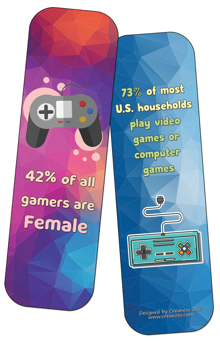 Gaming Facts Bookmarks (60-Packs) – Creanoso
