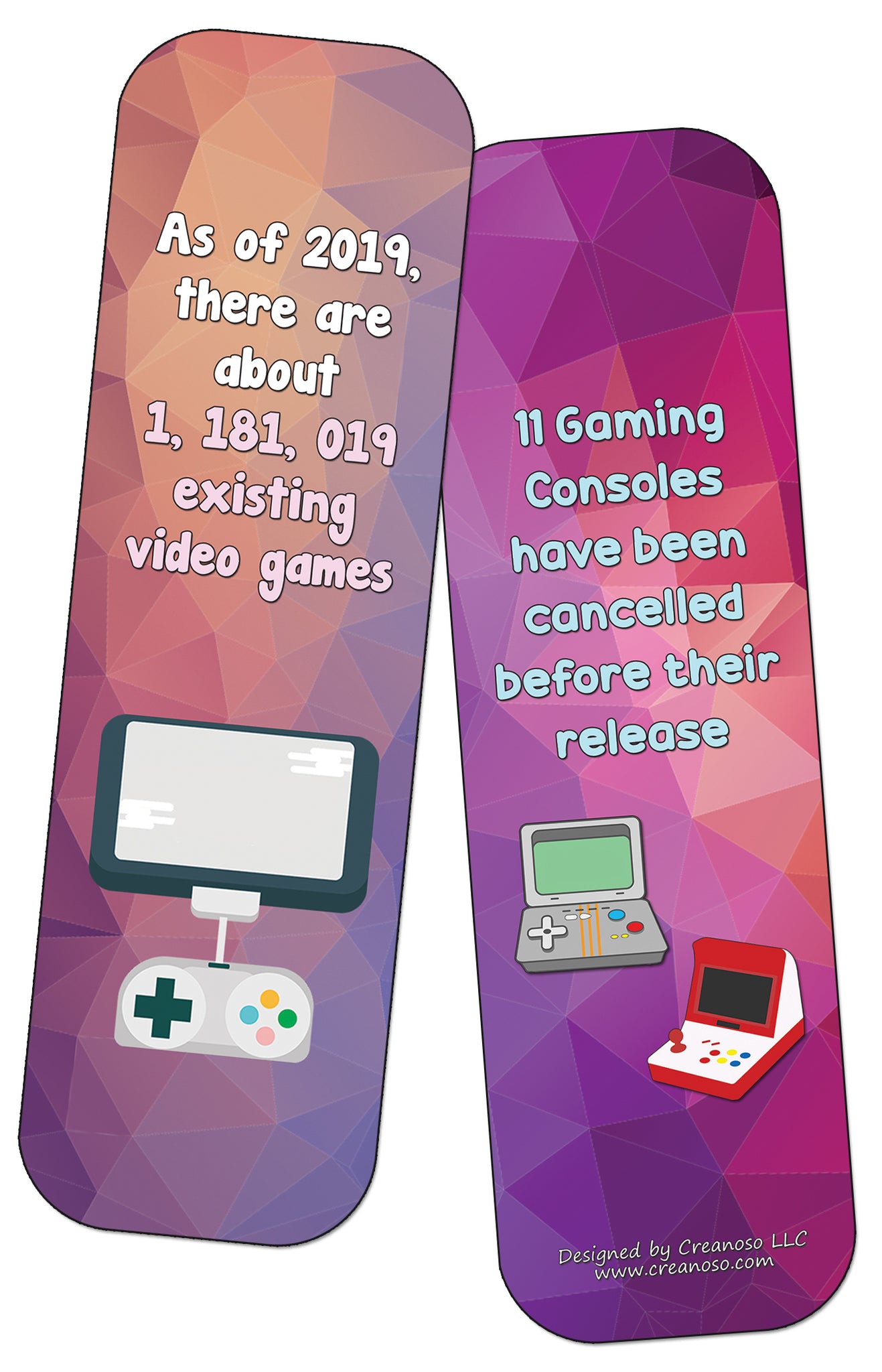 Gaming Facts Bookmarks (12-Packs) – Creanoso