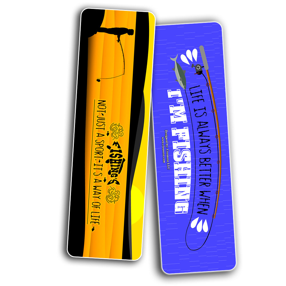 Creanoso Fishing Bookmarks - Great Gift Tokens Collection Set