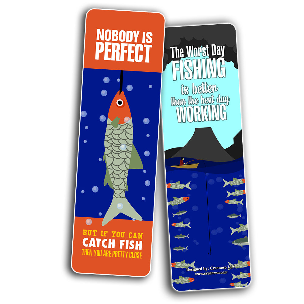 Creanoso Fishing Bookmarks - Great Gift Tokens Collection Set