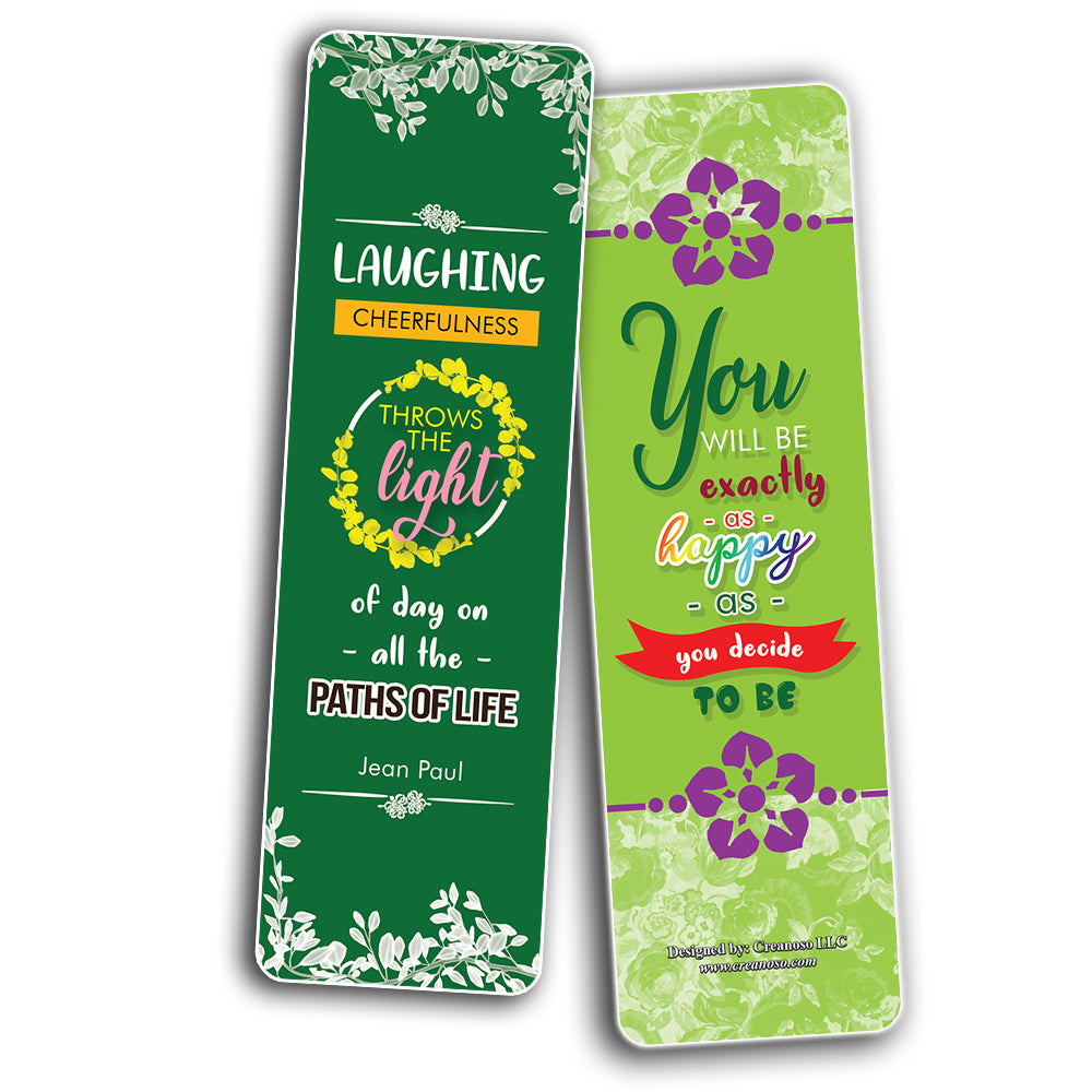 Cheerful Quotes Motivational Bookmarks - Positive Motivational Self He ...