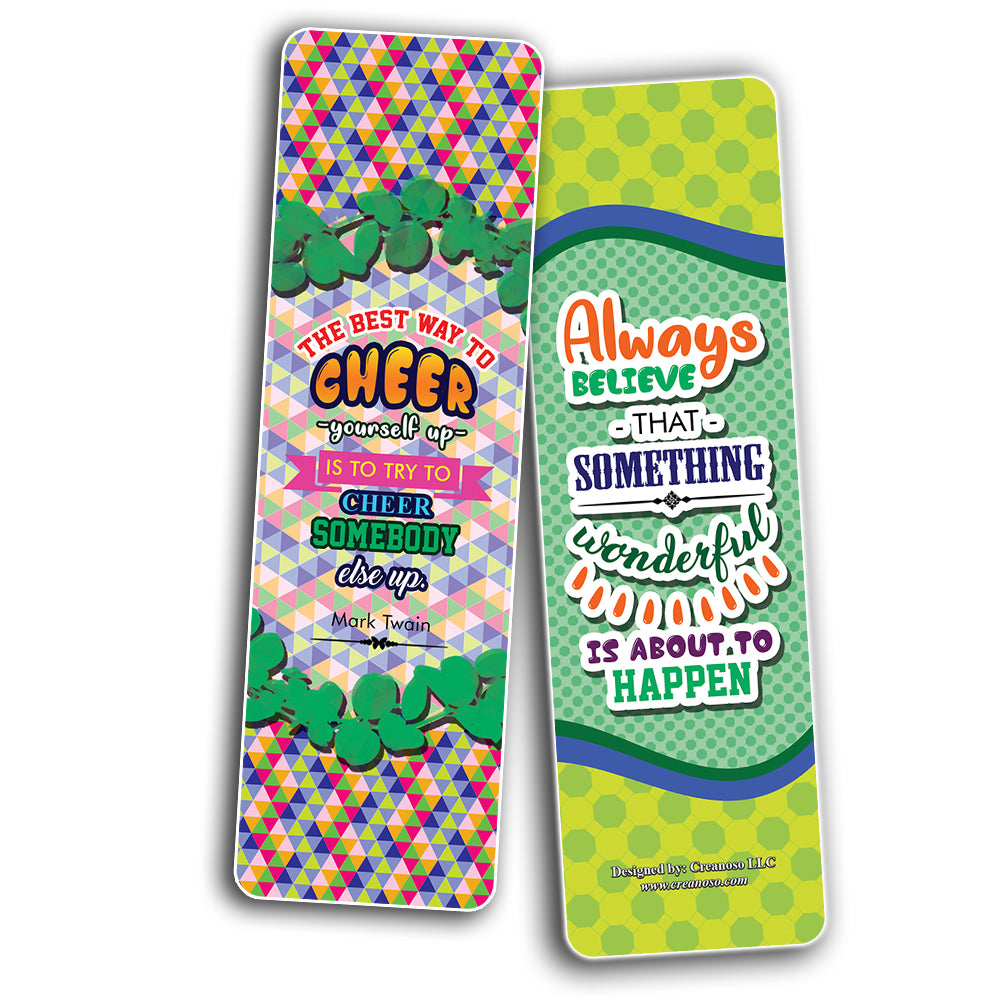 Cheerful Quotes Motivational Bookmarks - Positive Motivational Self He ...