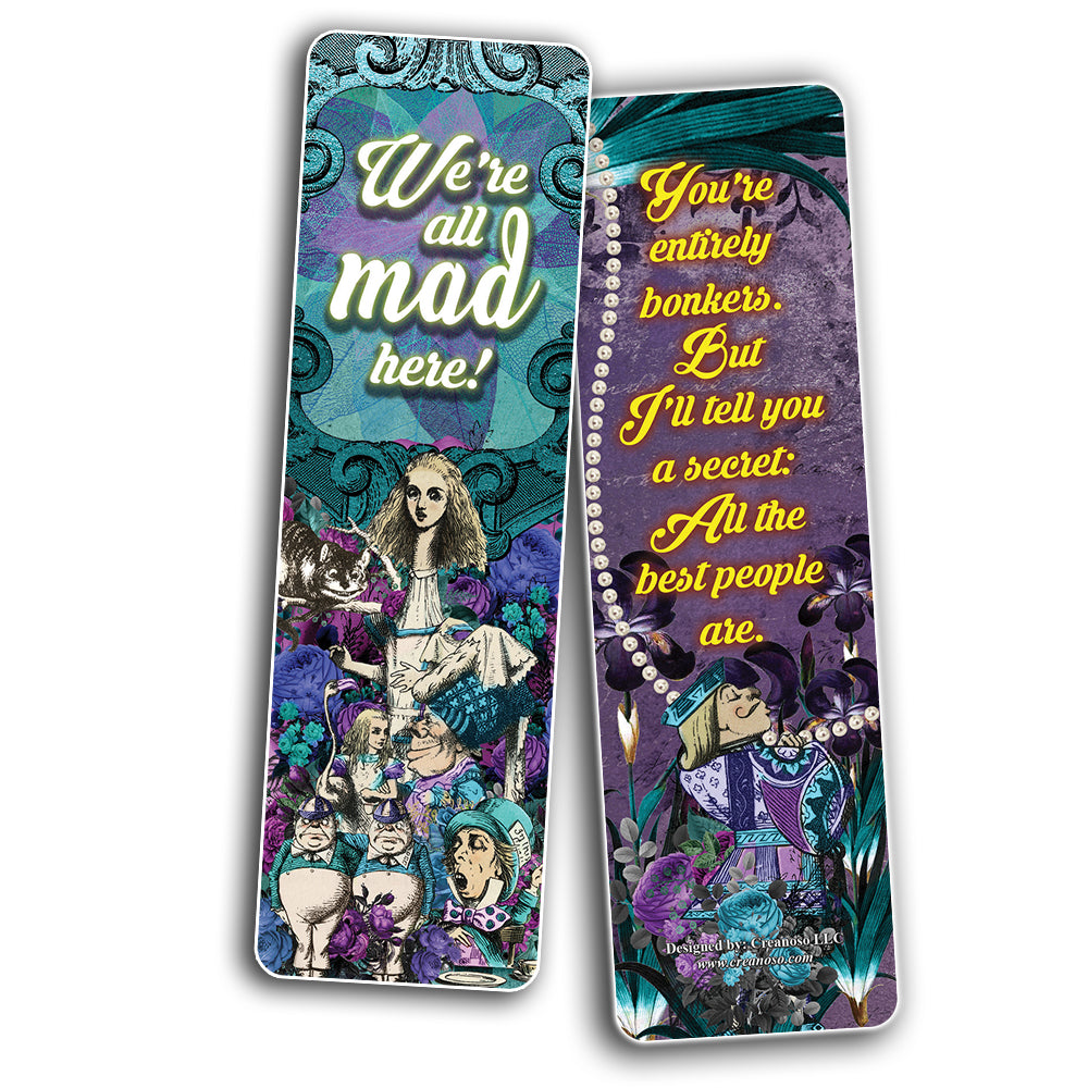 Alice in Wonderland Bookmarks Series 2 - Awesome Book Page Marker Clip ...