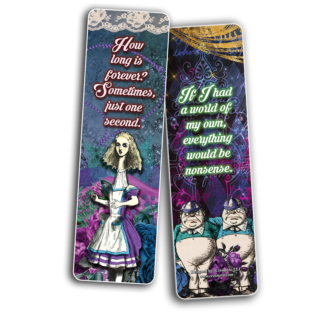 Alice in Wonderland Bookmarks Series 2 - Awesome Book Page Marker Clip ...