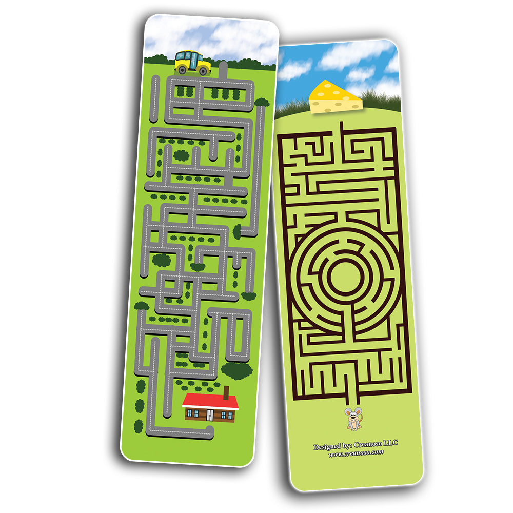 New Puzzle Maze Game Bookmarks (30-Pack)-Learning Reading Bookmarks Co ...