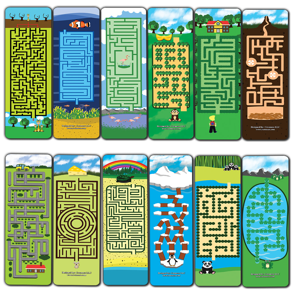 New Puzzle Maze Game Bookmarks (30-Pack)-Learning Reading Bookmarks Co ...