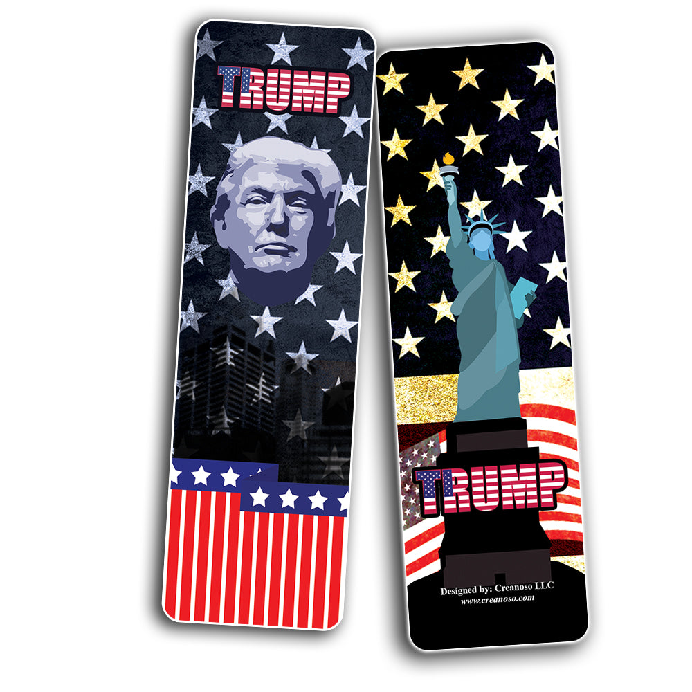 Creanoso Trump President Collectors Bookmarks - Unique Stocking Stuffe