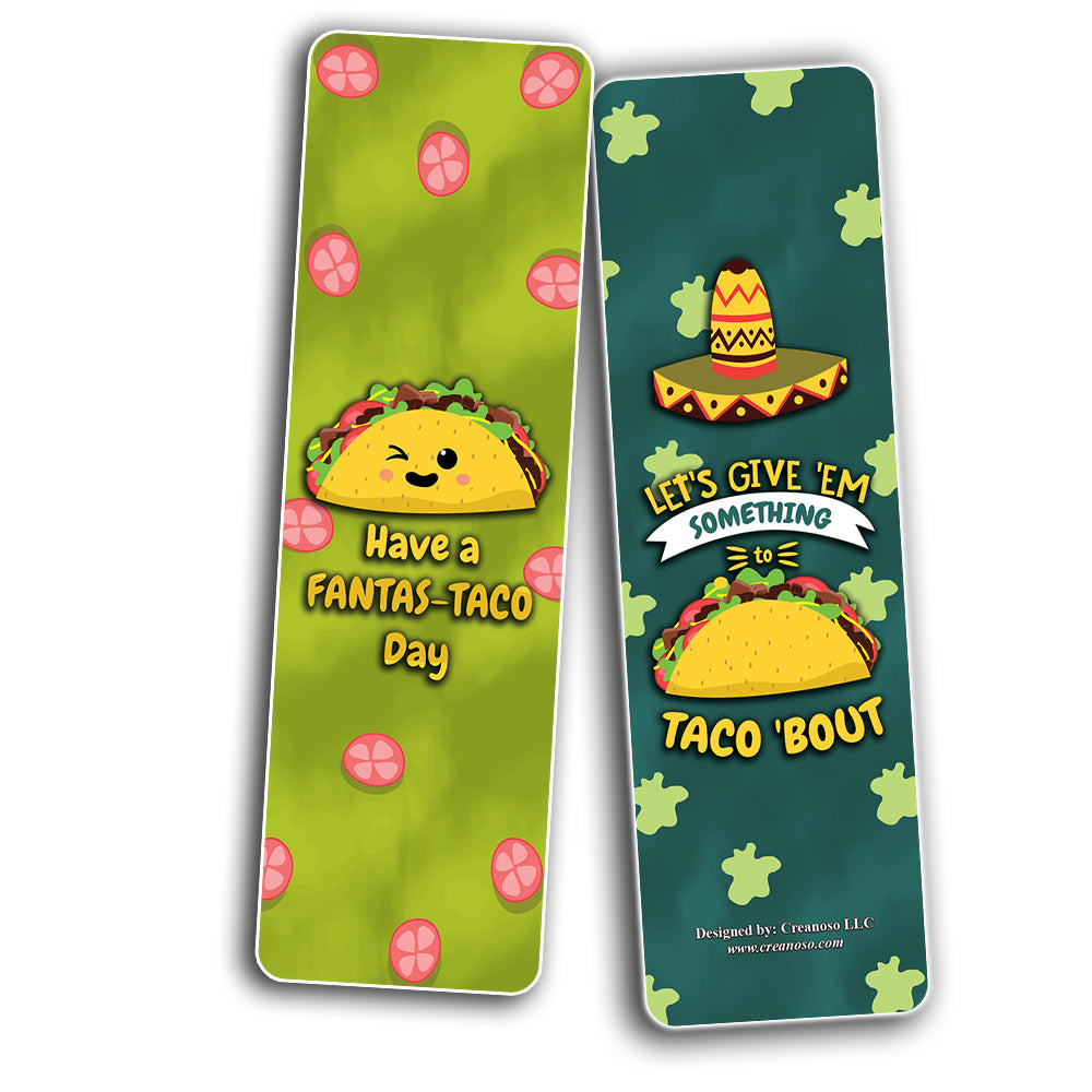 Creanoso Funny Tacos Puns Jokes BookmarksÃƒÂ¢Ã¢â€šÂ¬Ã¢â‚¬Å“ Unique Sto