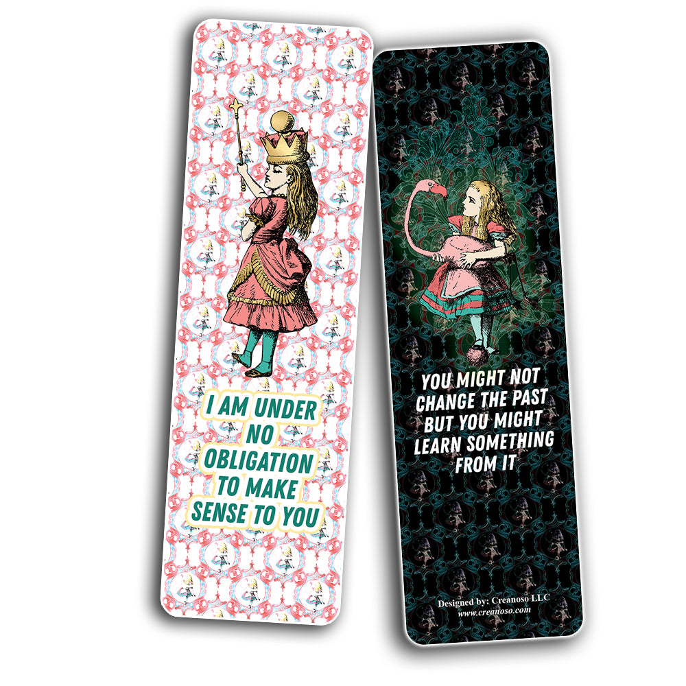 Alice in Wonderland Bookmarks Cards Series 4 (60-Pack) - Assorted Desi ...