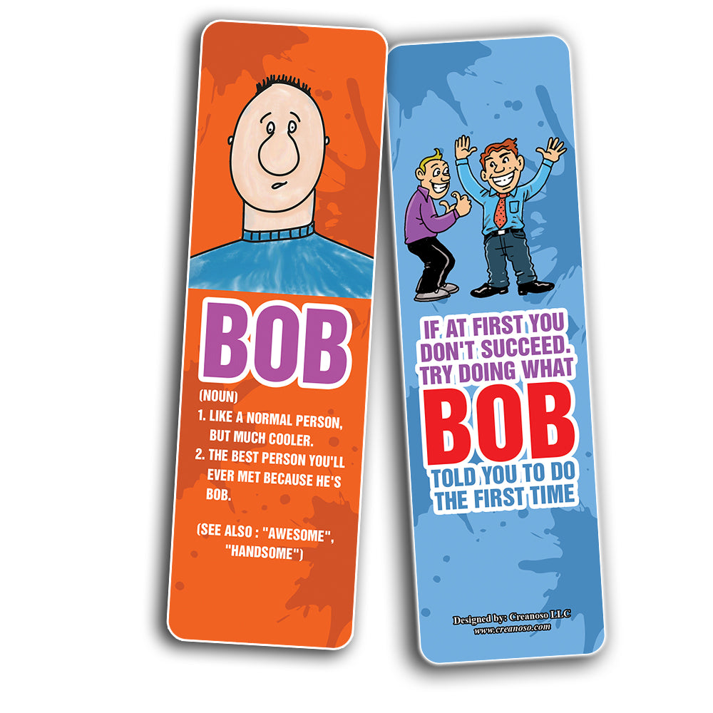 Funny BOB (be like bob) Bookmarks (10-Sets X 6 Cards) – Creanoso