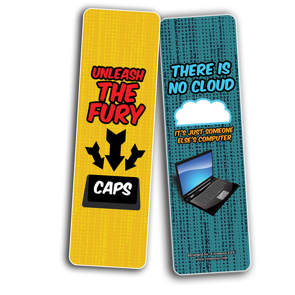 Funny Computer Novelty Adult Humor Bookmarks (5-Sets X 6 Cards) – Creanoso