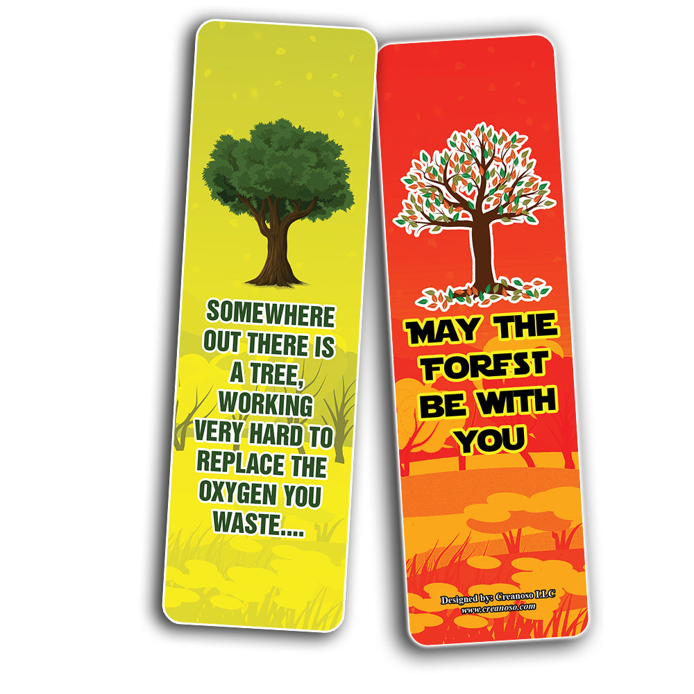 Creanoso Funny, Sarcastic, Environmental Awareness Bookmarks (2-Sets X