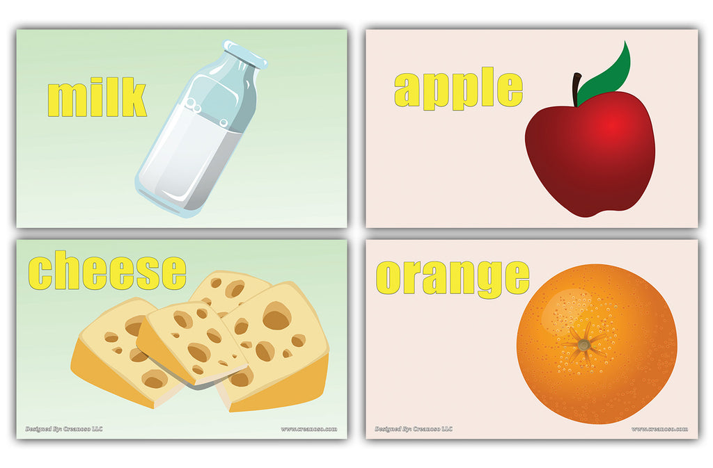 Creanoso Basic Object Identification Flashcards for Toddler Ã¢â‚¬â€œ M