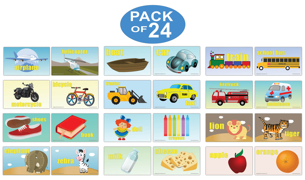 Creanoso Basic Object Identification Flashcards for Toddler Ã¢â‚¬â€œ M