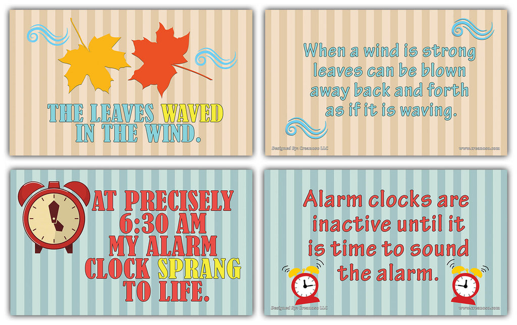 Creanoso Personification Educational Flash Cards for Kids - Unique Giv