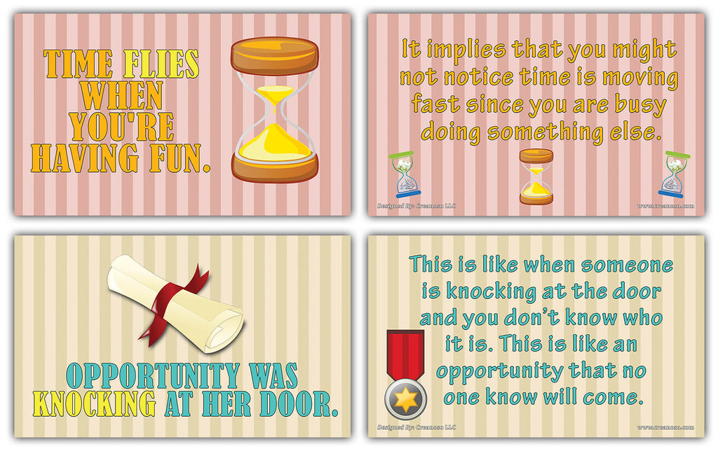 Creanoso Personification Educational Flash Cards for Kids - Unique Giv