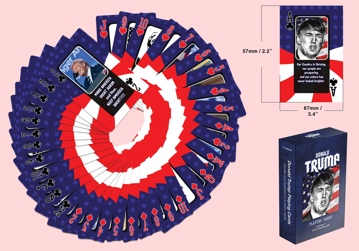 Donald Trump Playing Cards (4 Deck) – Creanoso