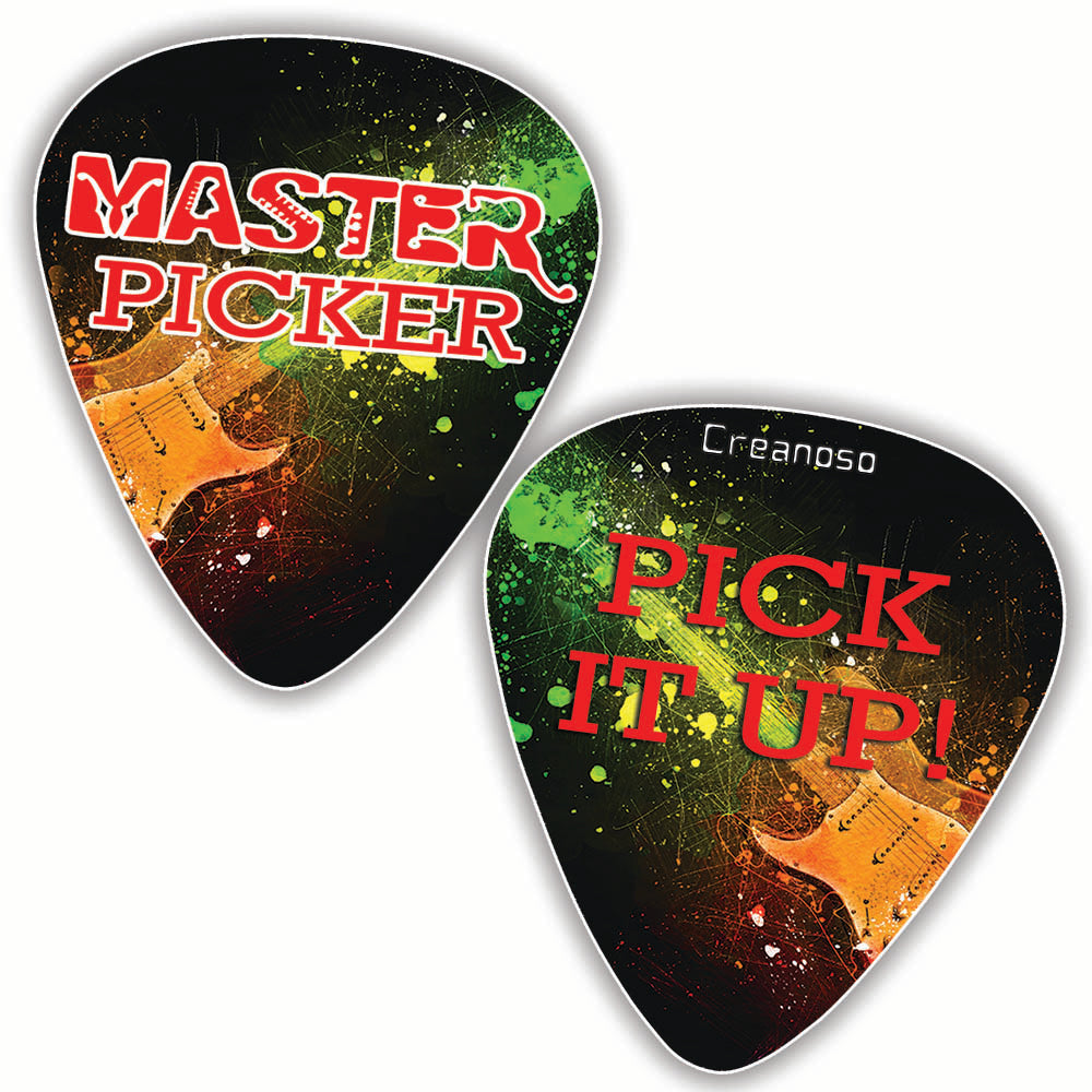 Creanoso Funny Sayings Guitar Picks (12-Pack) - Unique Music Gifts & G