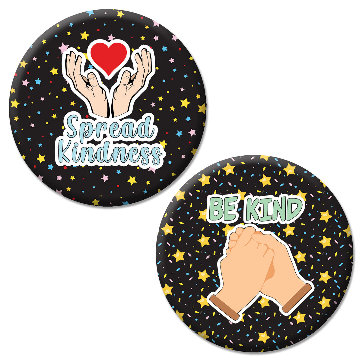 Creanoso Anti-Bullying Pinback Buttons Pins Series 2 (10-Pack) - Stock
