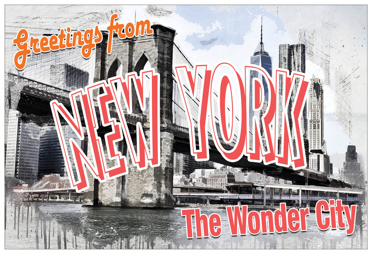 Creanoso Great US Cities Travel Postcards Ã¢â‚¬â€œ Assorted Greetings