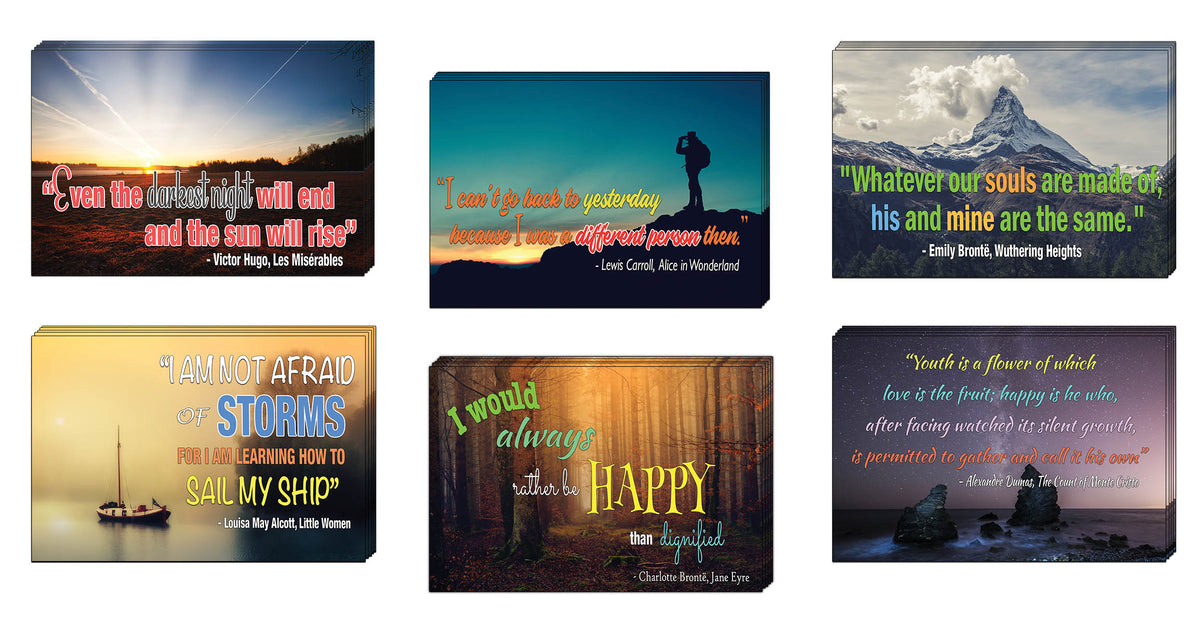 Creanoso Famous Authors Quotes Literary Postcards - Cool and Unique Gr