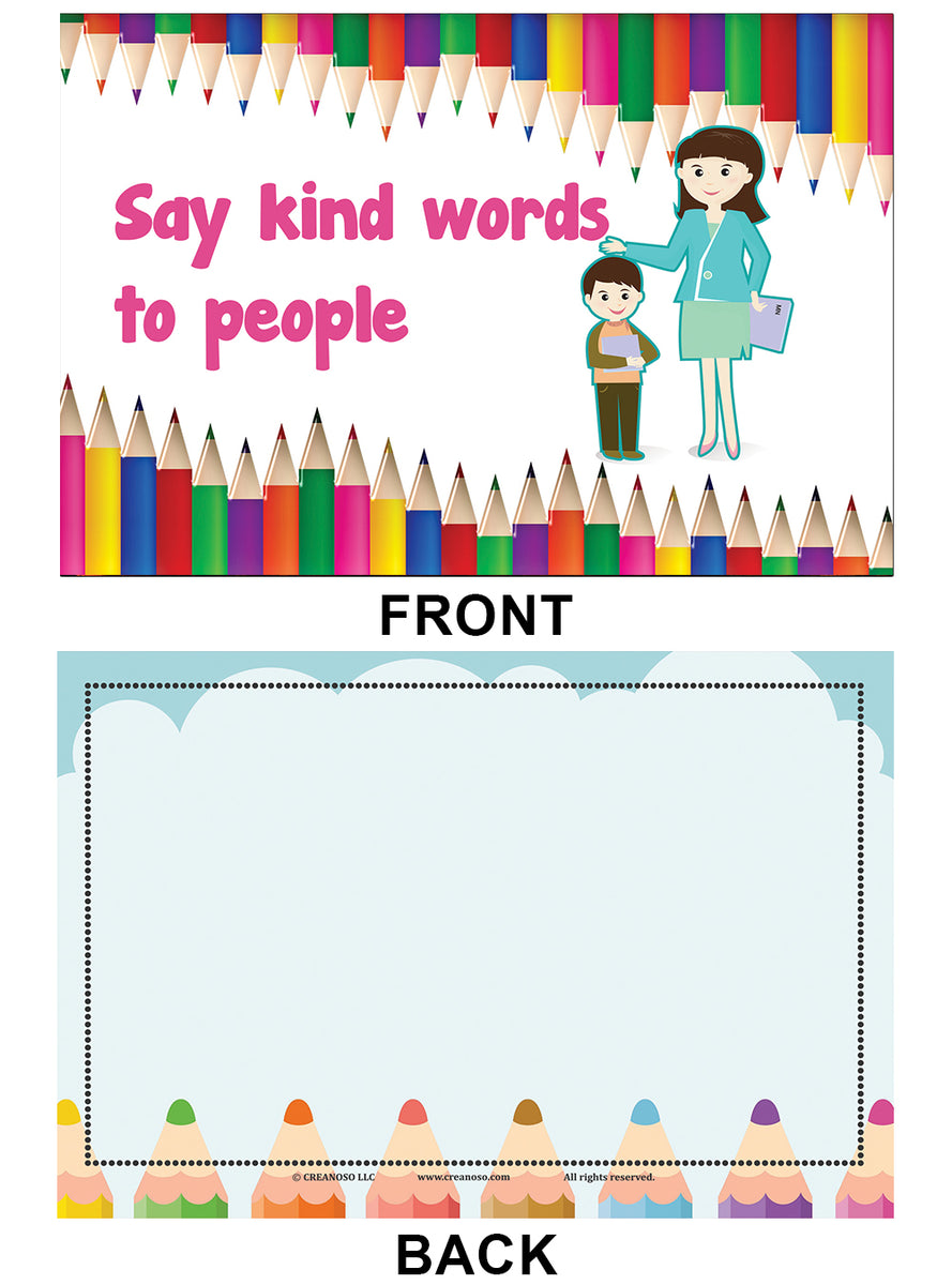 Positive Behavior Postcards (60 Pack) - Unique Cool Giveaways for Kids ...