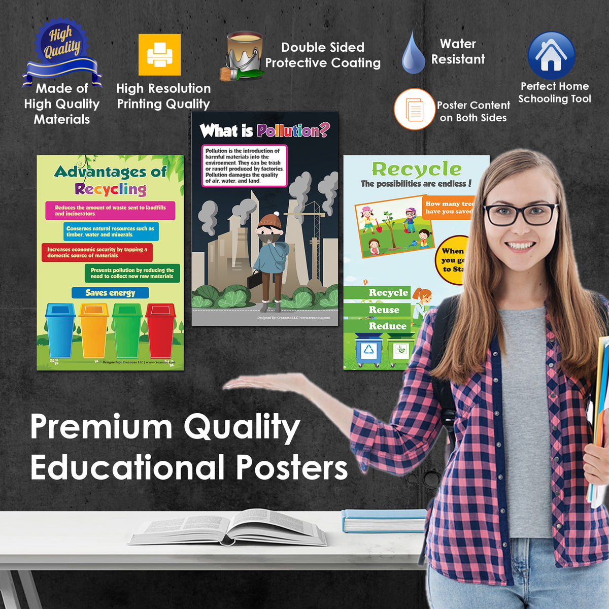 All About Recycling Posters (6 Pack) – Creanoso
