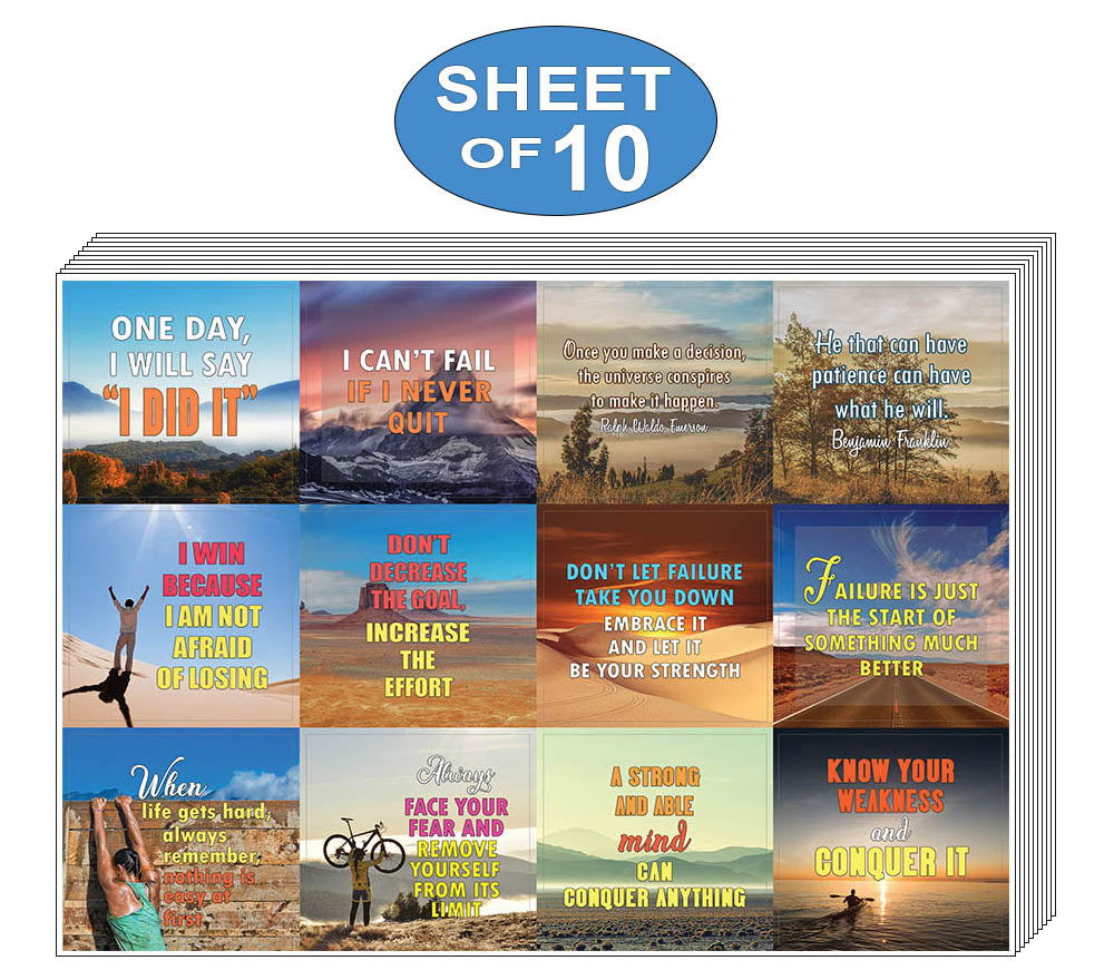 Creanoso Inspiring Strong Determination Life Quotes Stickers Ã¢â‚¬â€œ