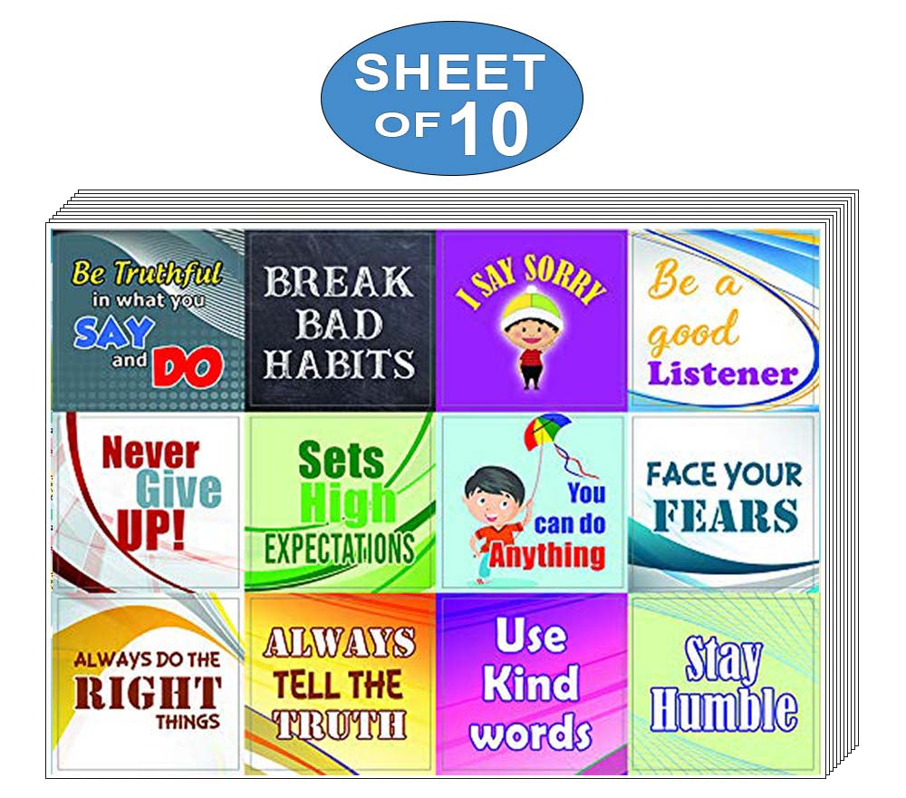 Good Character Stickers Series 2 - Inspiring Sayings Quotes Wall Art D ...