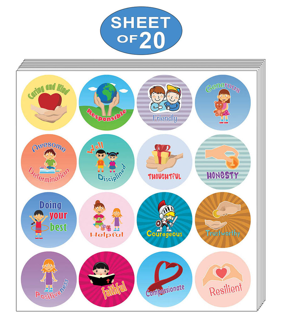 Creanoso Character Value Merit Stickers ÃƒÂ¢Ã¢â€šÂ¬Ã¢â‚¬Å“ Gift Giveaw