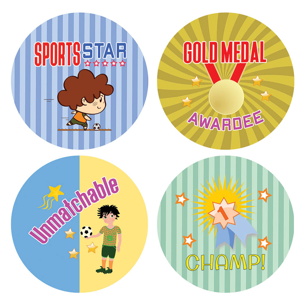 Creanoso Sports Accomplishment Merit Stickers ÃƒÂ¢Ã¢â€šÂ¬Ã¢â‚¬Å“ Gift