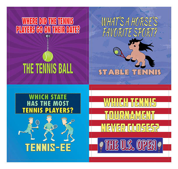 Creanoso Funny Tennis Sports Jokes Stickers - Unique Wall Art Decal De