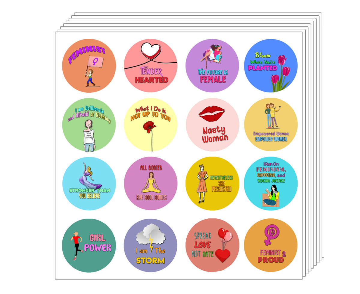 Creanoso Feminist Stickers (20-Sheet) - Female Empowerment - Premium Q