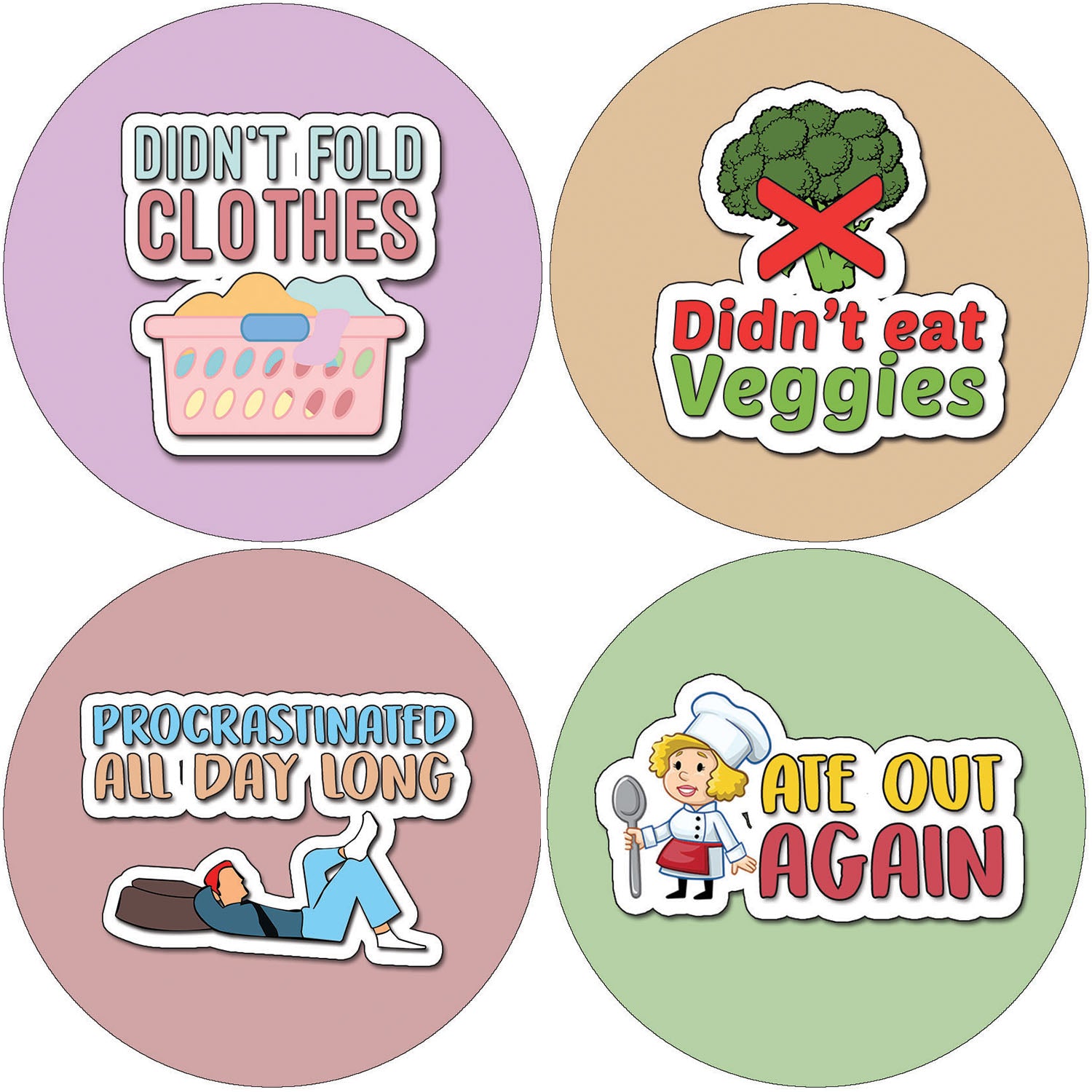 Creanoso Adulting is Hard Stickers - Great Stocking Stuffers and Gift