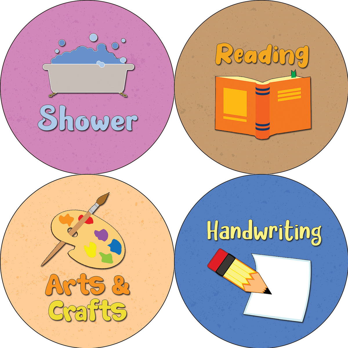Creanoso Routine Stickers for Homeschool Kids (10-Sheet) - Rewards and