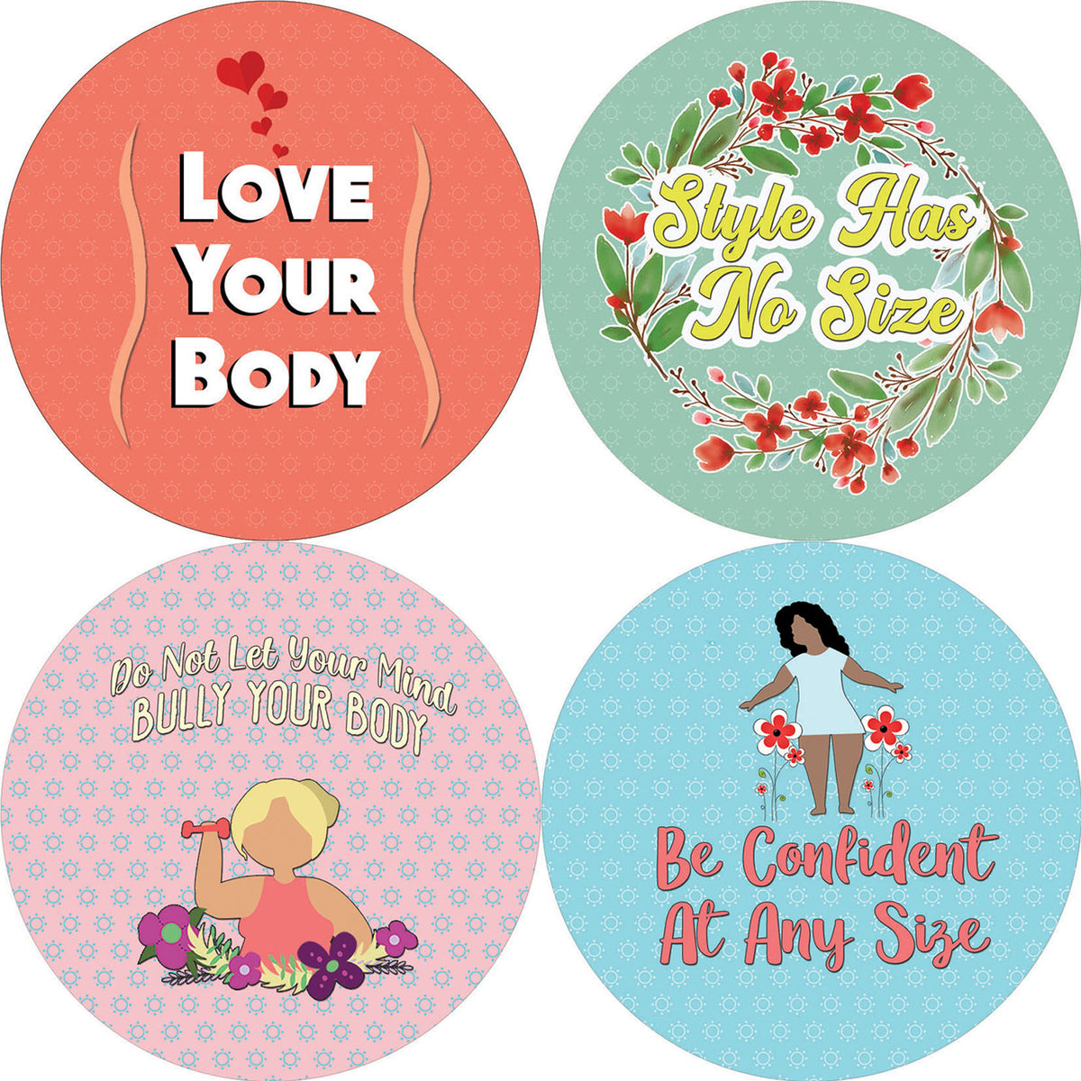 Body Positivity Stickers (10-Sheet) – Creanoso