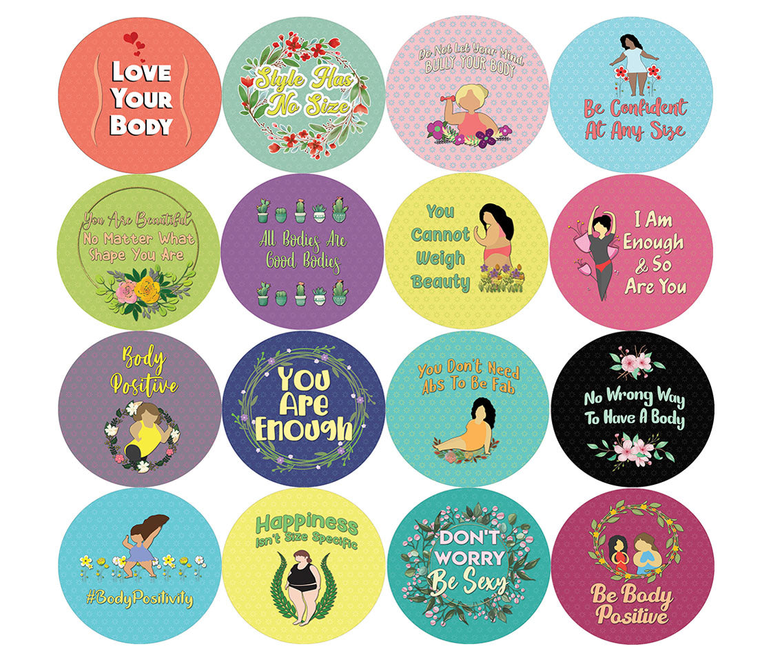 Body Positivity Stickers (10-Sheet) – Creanoso