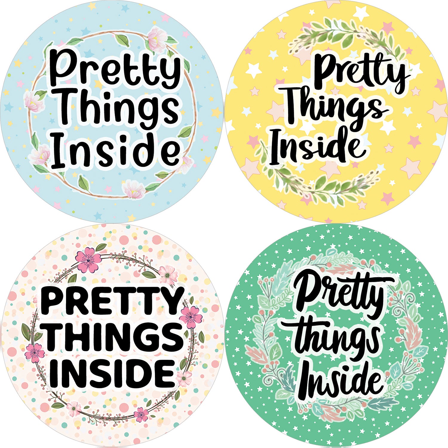 Pretty Things Inside Stickers (20-Sheet) – Creanoso